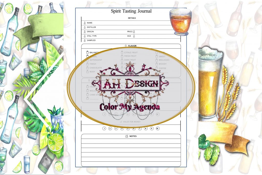 Alcohol and Spirit Journal – Color My Agenda