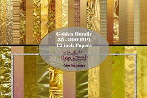 Golden Paper and Overlay Bundle MRR – Color My Agenda