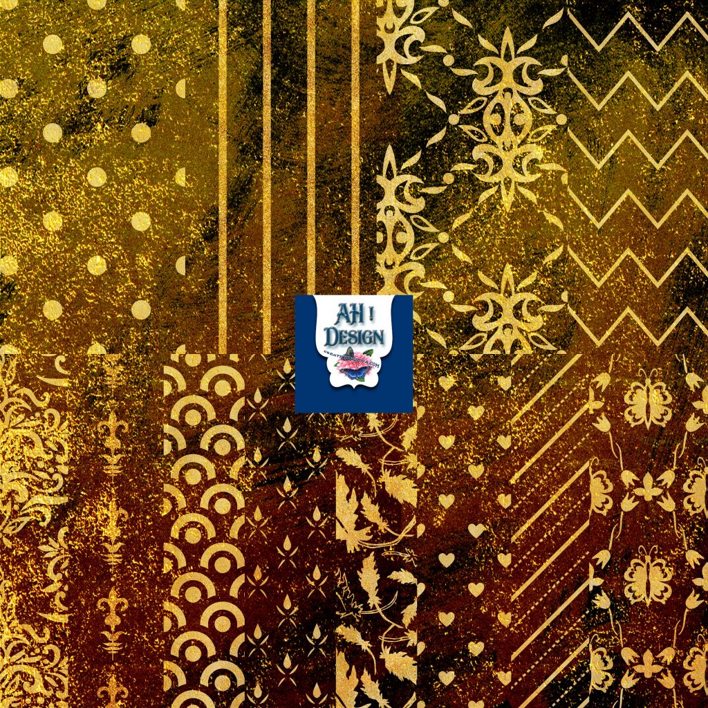 Fiery Golden Background Papers – Color My Agenda