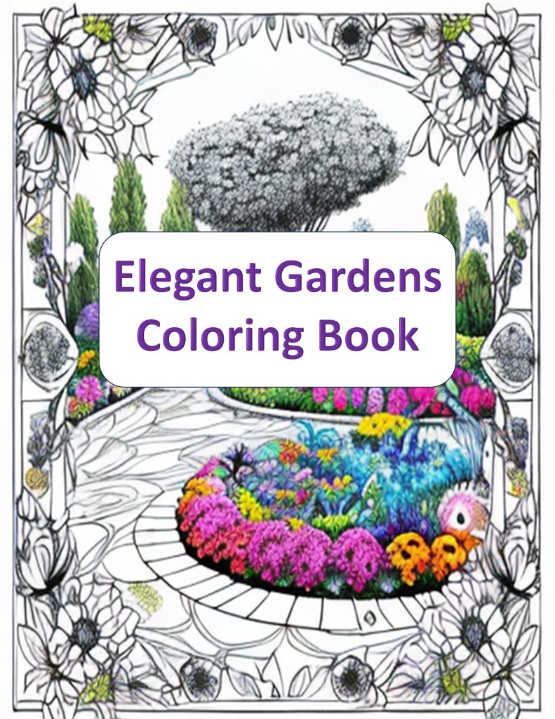 Elegant Gardens Coloring Book Sketches – Color My Agenda