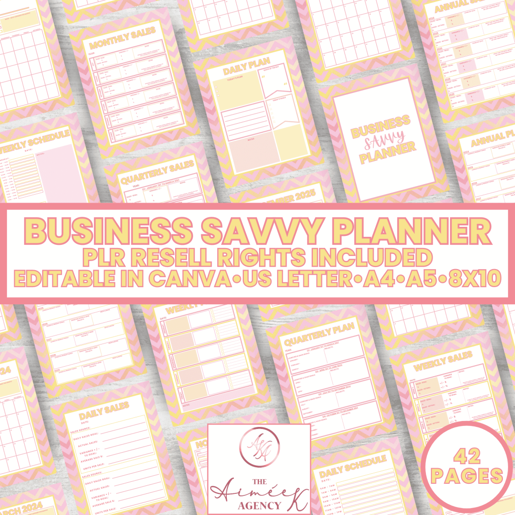 Business Savvy Planner – Color My Agenda
